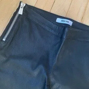 Anine Bing | Pants & Jumpsuits | Anine Bing Lamb Leather Leggings Knee ...